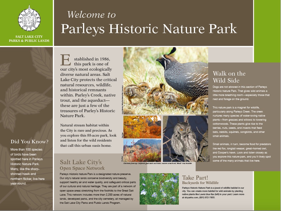 Salt Lake City Open Space Signage – Alexandra Murphy Communications